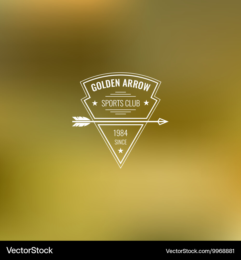 Archery club label Royalty Free Vector Image - VectorStock