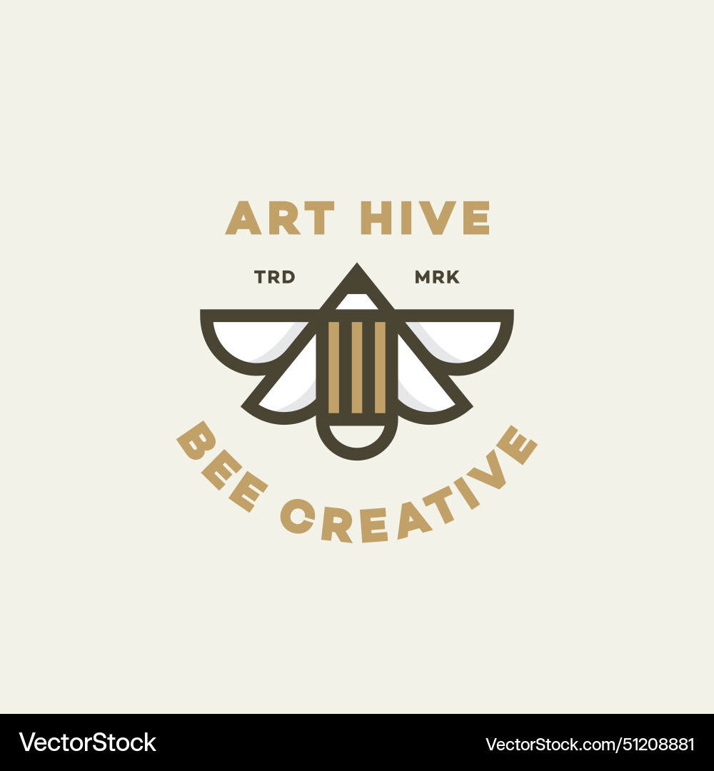 Art hive logo Royalty Free Vector Image - VectorStock