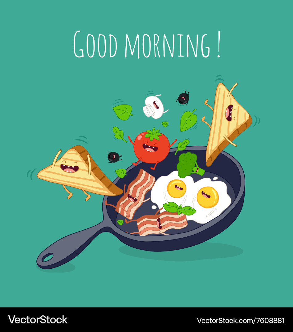 Breakfast Royalty Free Vector Image - VectorStock