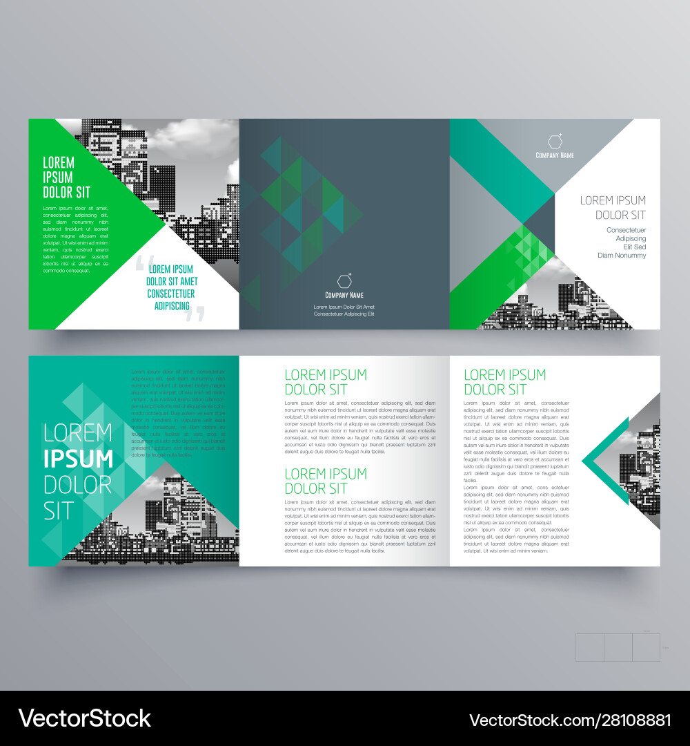 Brochure design template Royalty Free Vector Image