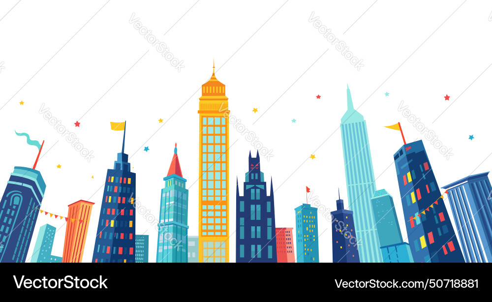 Comic-style horizontal background Royalty Free Vector Image