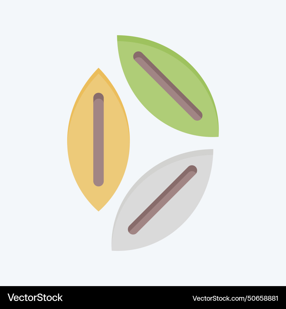 Icon cumin related to spice symbol flat style Vector Image