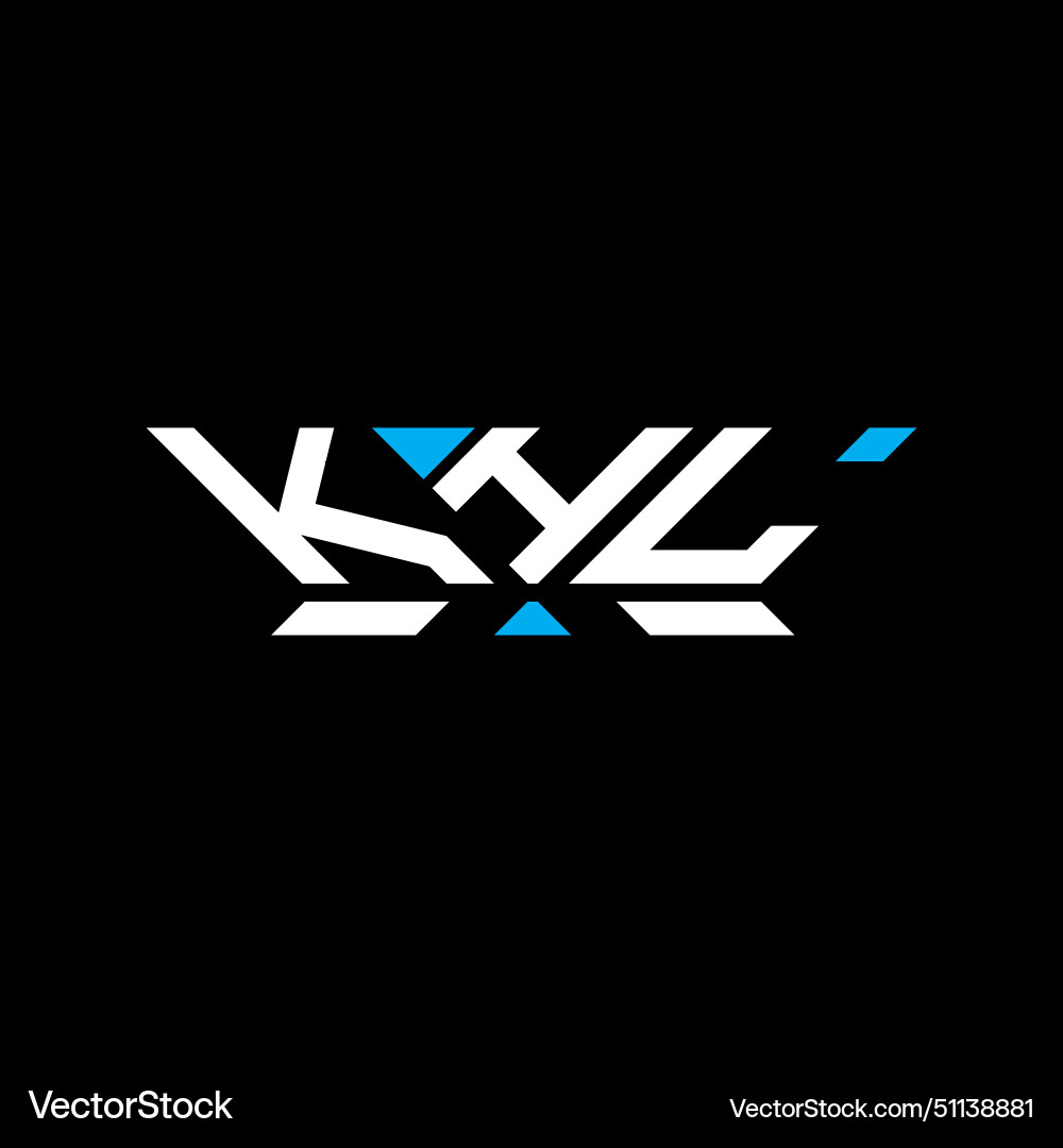 Khl letter logo design khl simple and modern logo Vector Image
