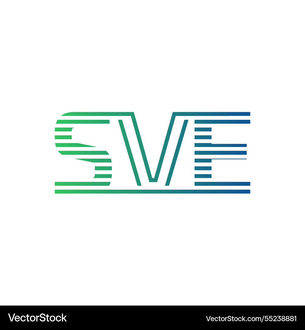 Modernes Sve Logo Design Brief minimalistisch Vektorbild
