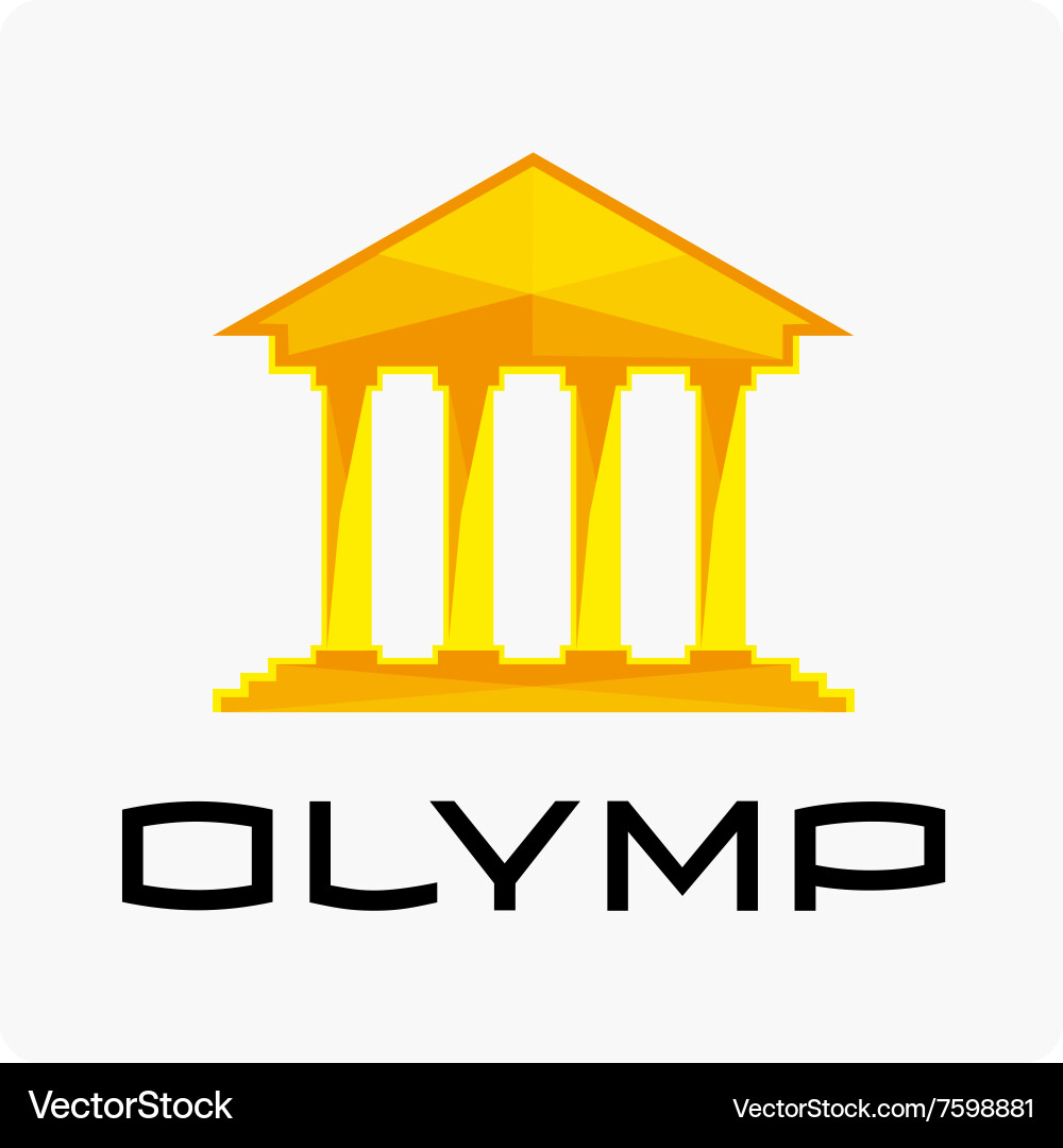 Olympus logo template Royalty Free Vector Image
