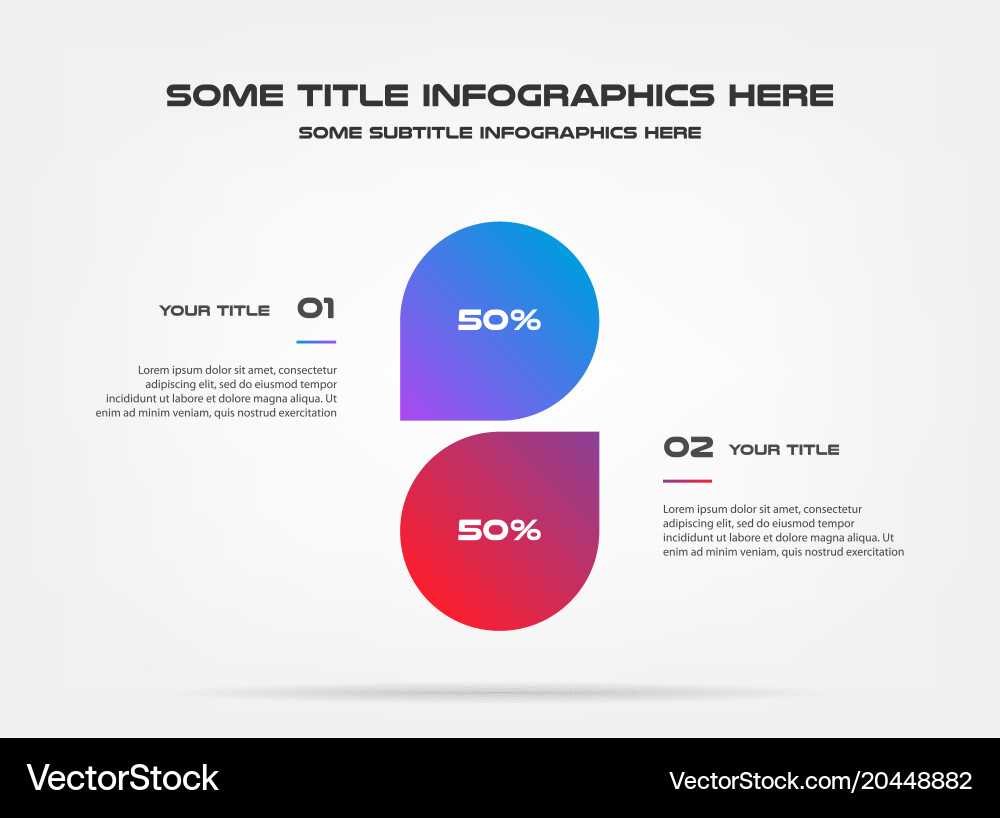 Chart of percentage infographics element graph Vector Image