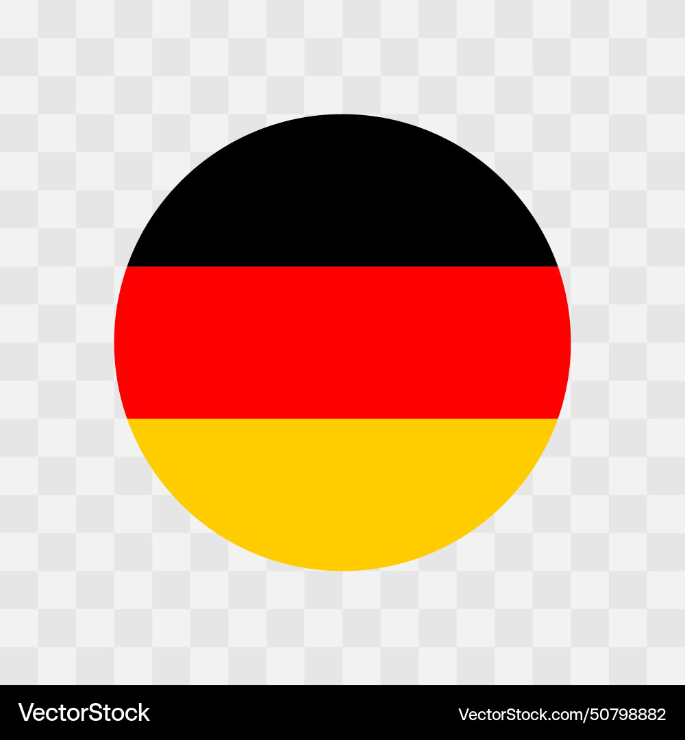 Circle flag of germany Royalty Free Vector Image