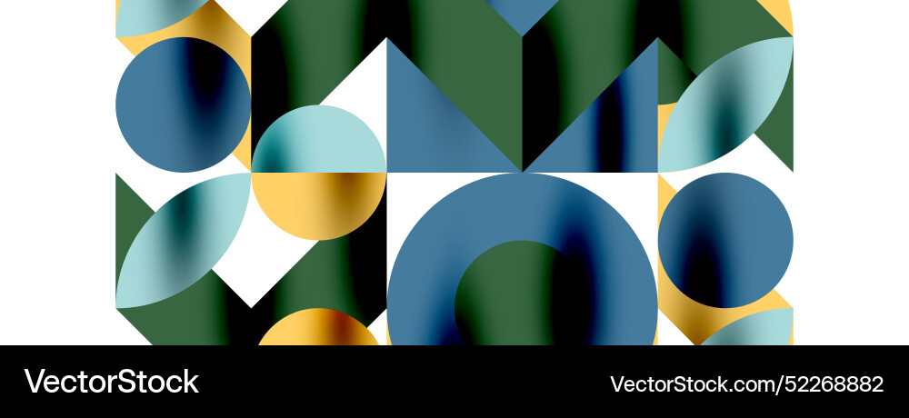 Circle pattern round elements with lines Vector Image