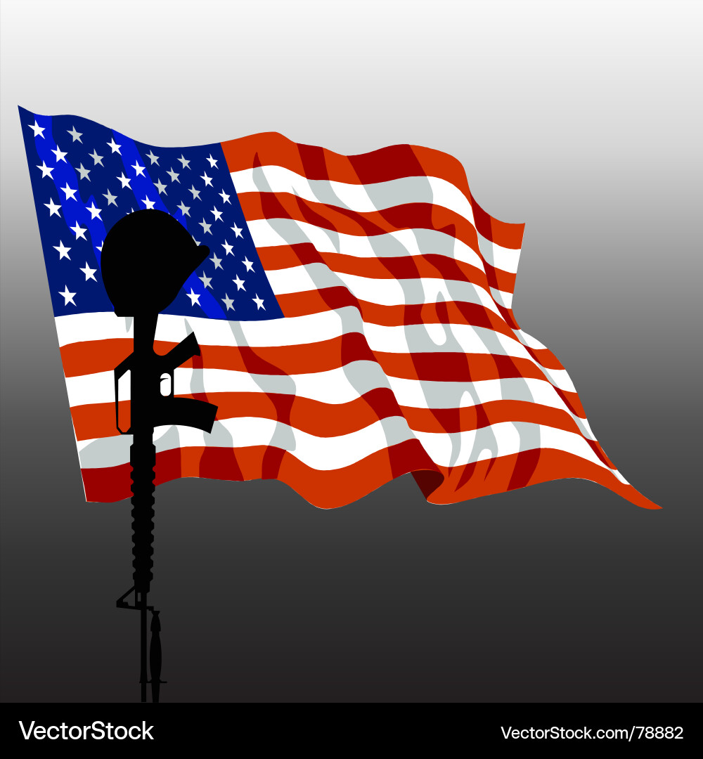 Fallen soldier Royalty Free Vector Image - VectorStock
