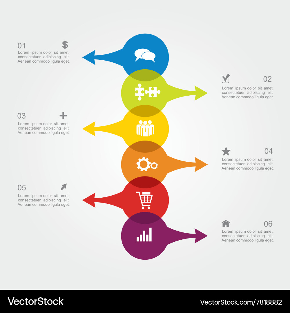 Infographic report template Royalty Free Vector Image