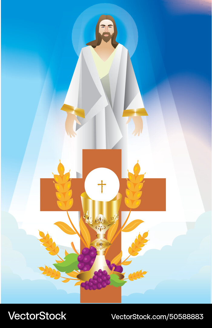 First holy communion Royalty Free Vector Image