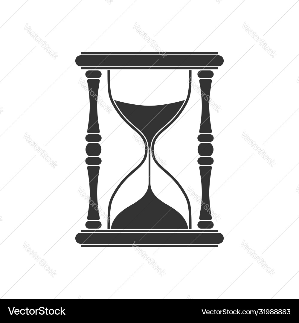Hourglass sign Royalty Free Vector Image - VectorStock