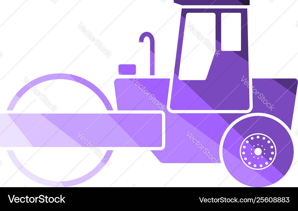 Icon of road roller Royalty Free Vector Image - VectorStock