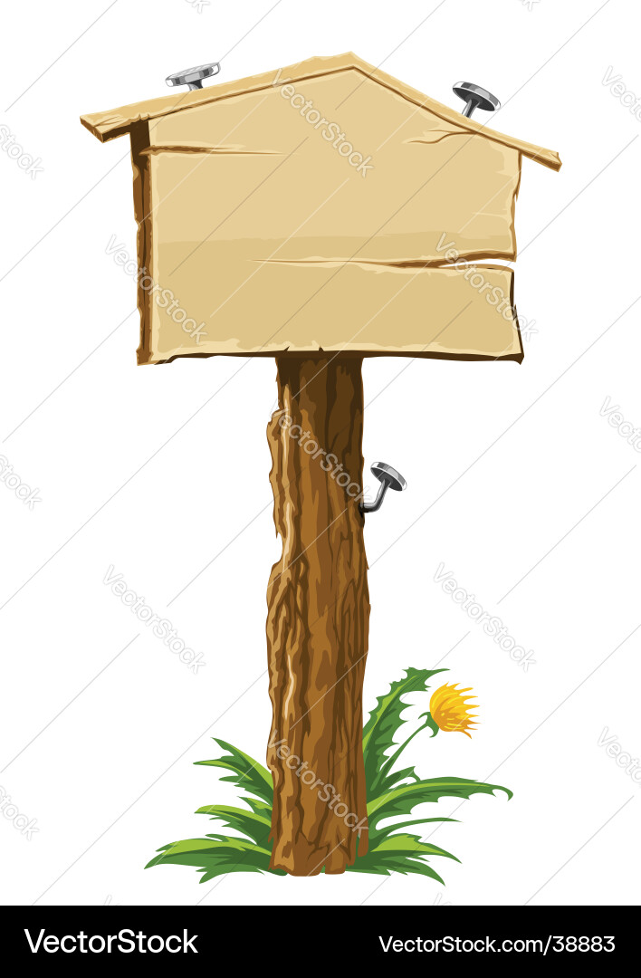 Real estate sign Royalty Free Vector Image - VectorStock