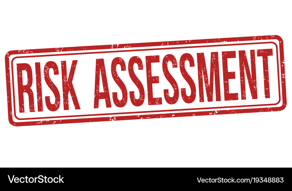 Risk assessment grunge rubber stamp Royalty Free Vector