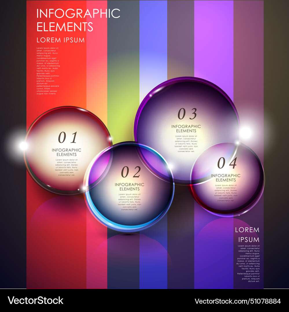 Abstract bubble infographics Royalty Free Vector Image