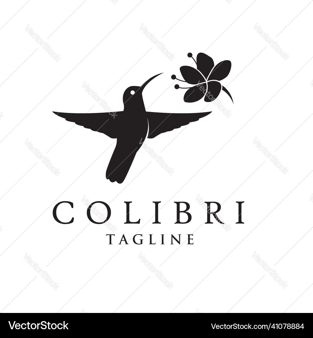 Flying colibri icon Royalty Free Vector Image - VectorStock