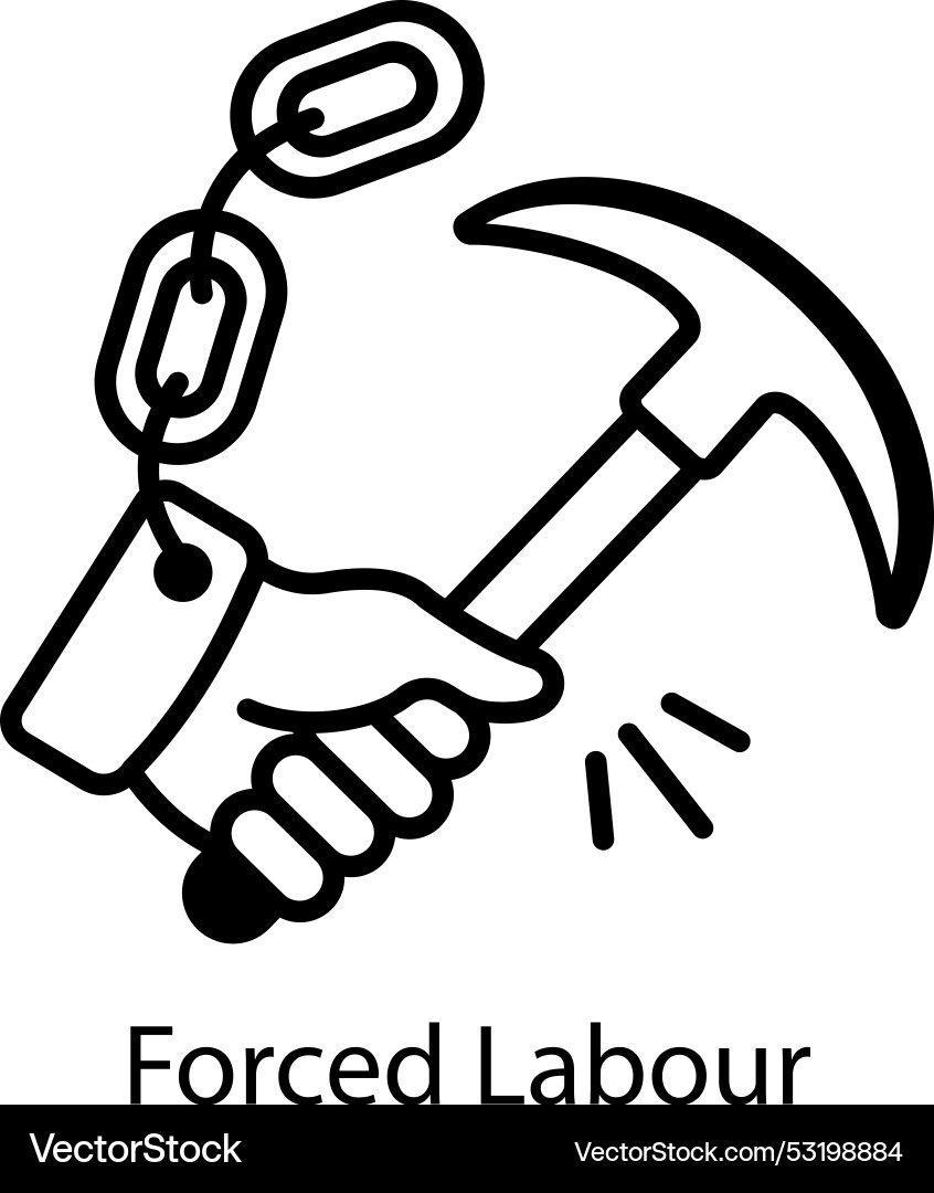 Forced labour Royalty Free Vector Image - VectorStock