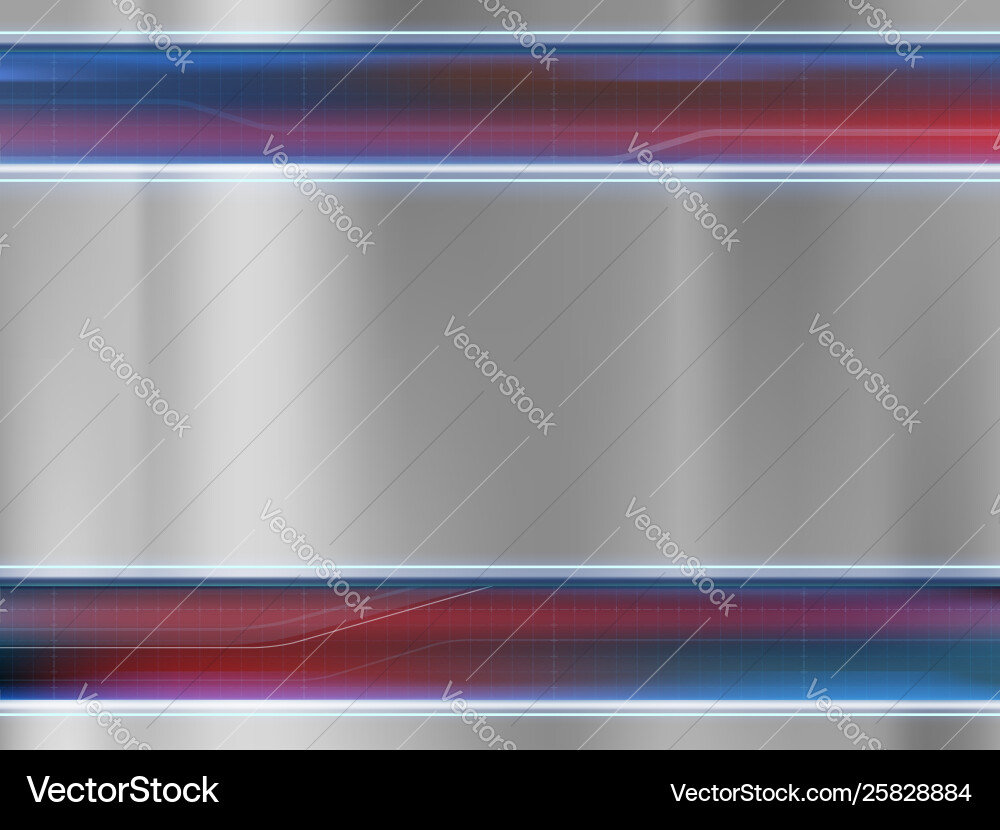 Metal empty plate textured steel background Vector Image