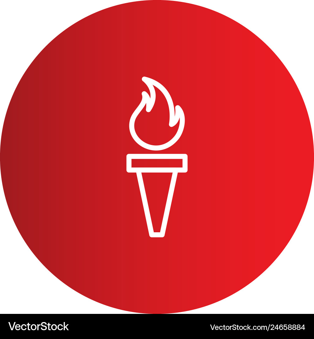 Olympic fire icon Royalty Free Vector Image - VectorStock