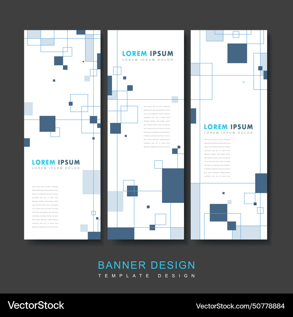 Simplicity banner template Royalty Free Vector Image