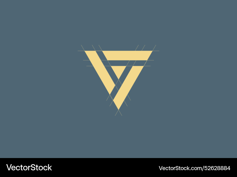 Triangle logo icon design Royalty Free Vector Image