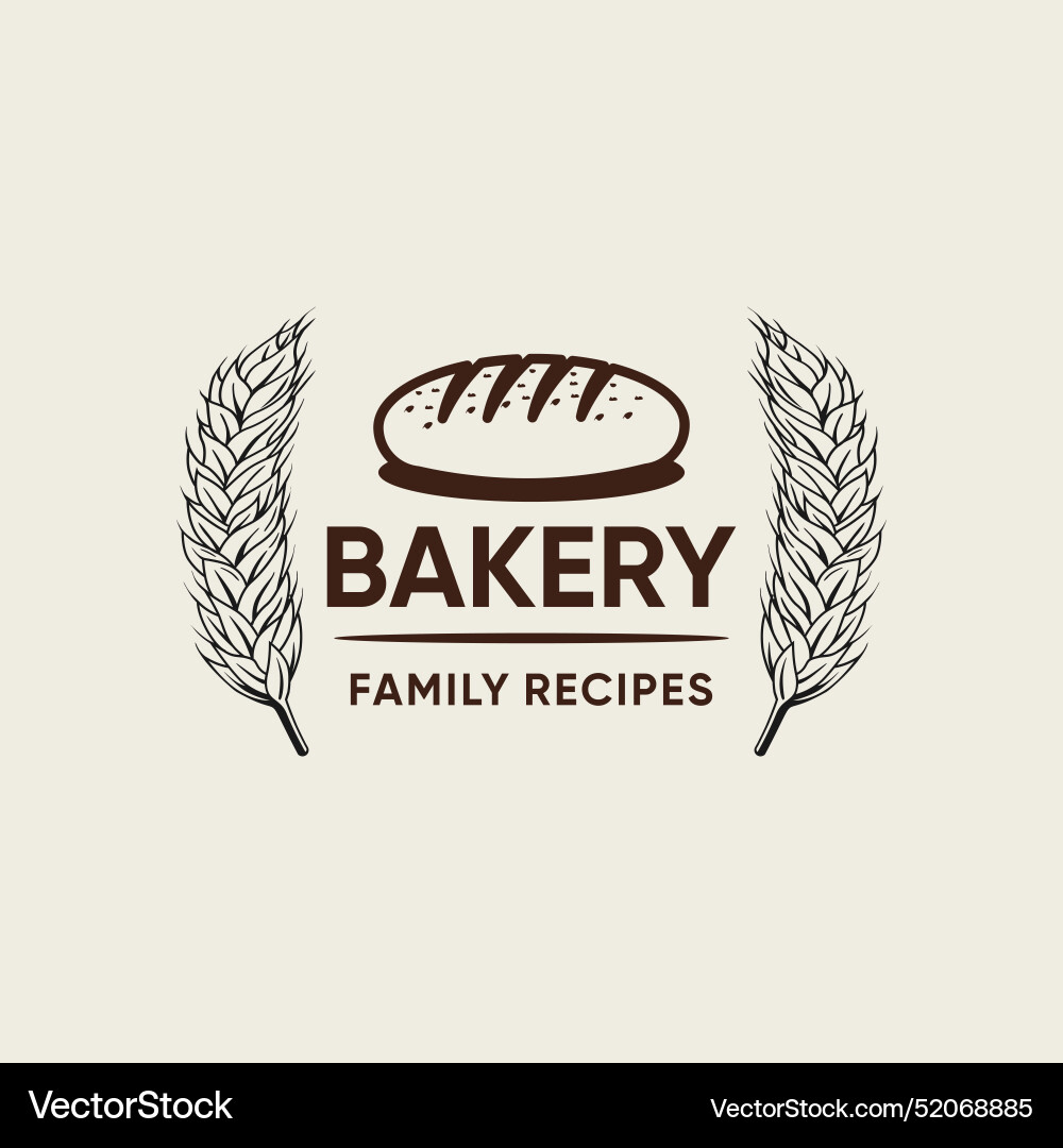 Bakery industry logo design inspiration Royalty Free Vector