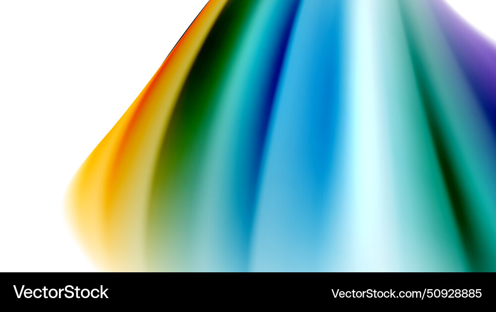Color mixing liquid rainbow shape background Vector Image