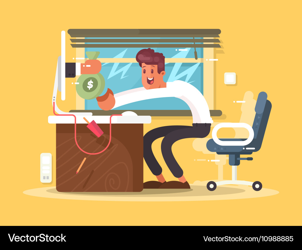Online income freelance Royalty Free Vector Image
