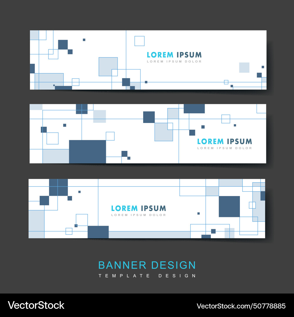 Simplicity banner template Royalty Free Vector Image