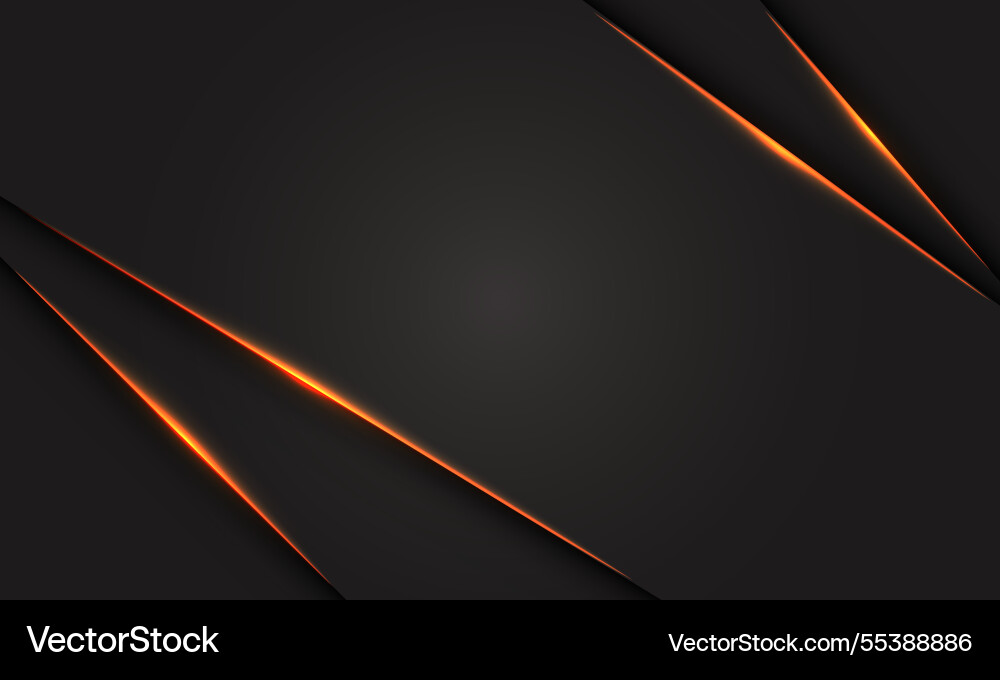 Abstract gold light shadow on grey with blank Vector Image