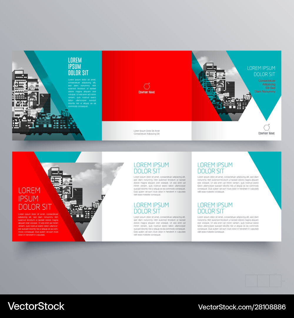 Brochure design template Royalty Free Vector Image