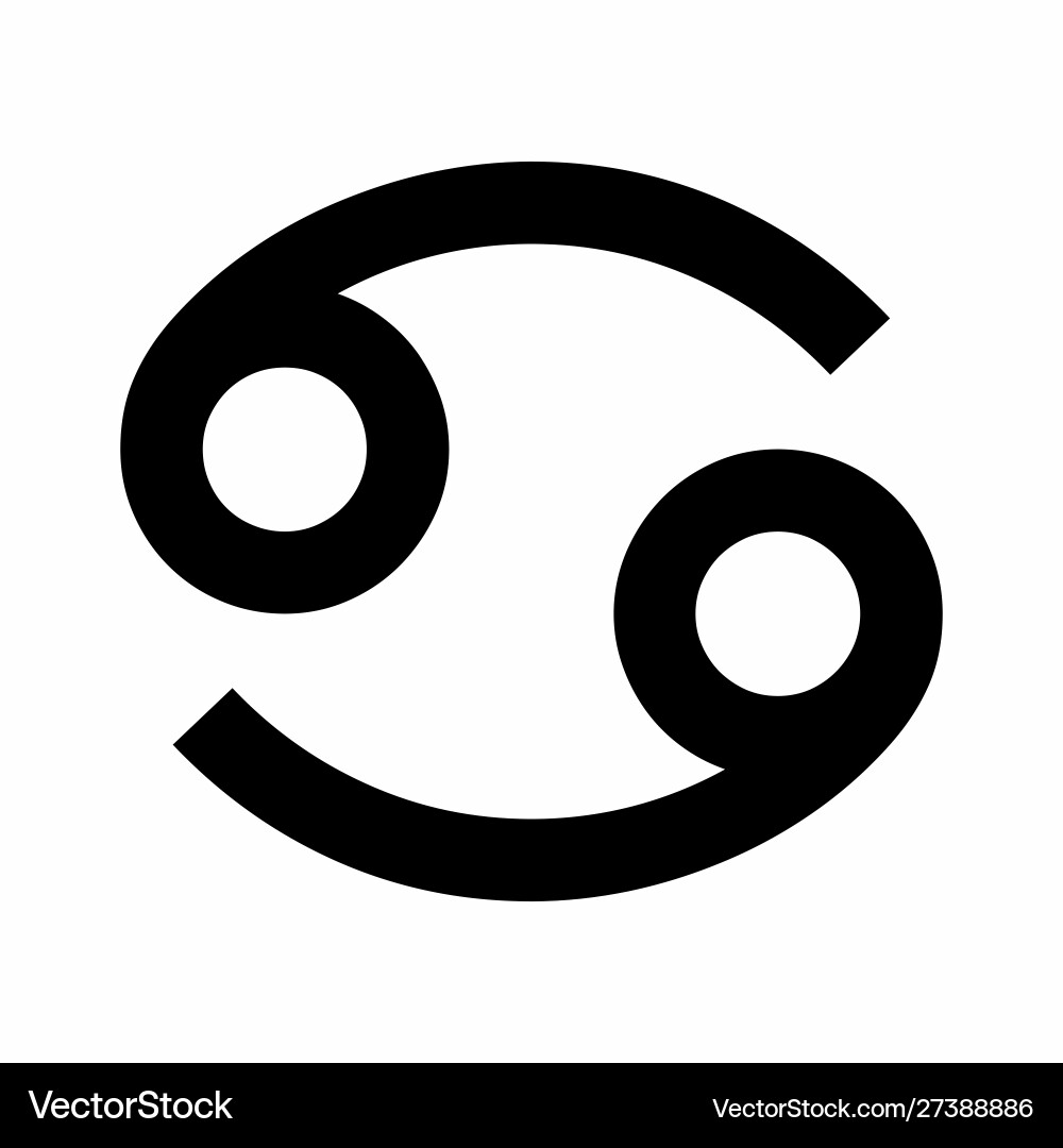 Cancer zodiac symbol font 60 photos - Astrologytoyou.com