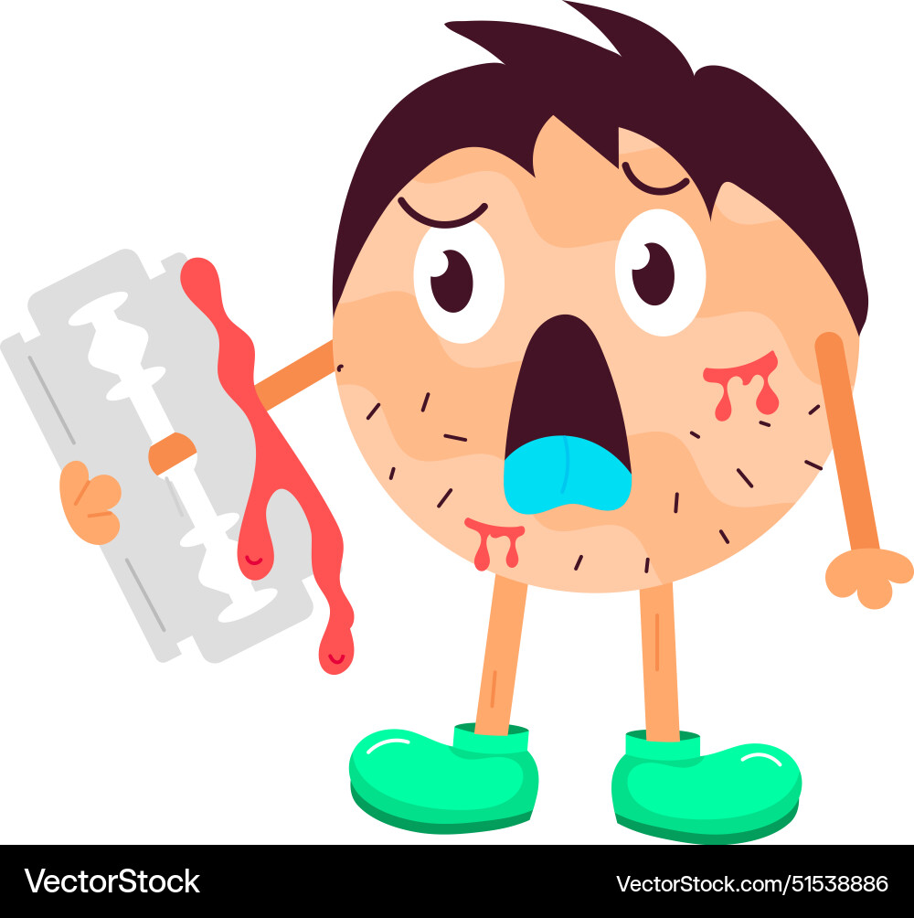 Flat style barber shop stickers Royalty Free Vector Image