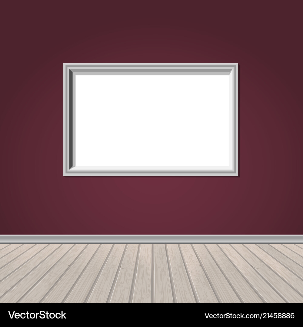 Wall window and wooden floor Royalty Free Vector Image