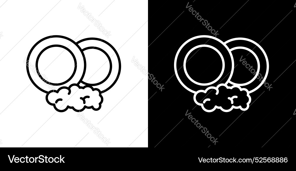 Washing dishes icon set on white background Vector Image