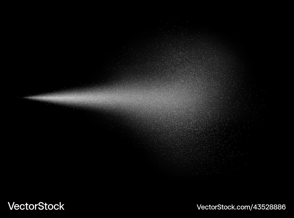 Water spray effect realistic cosmetic mist Vector Image