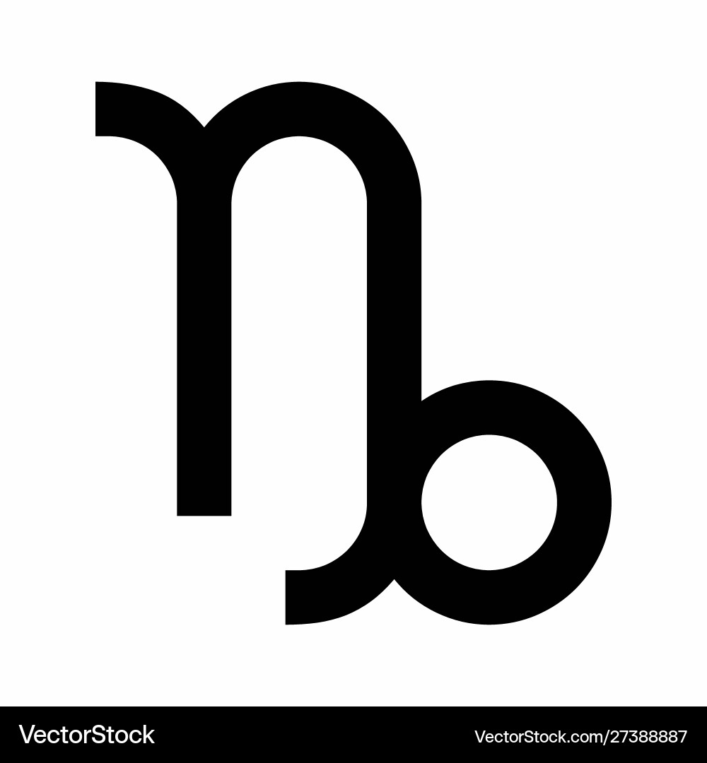 Capricorn Zodiac Sign Royalty Free Vector Image