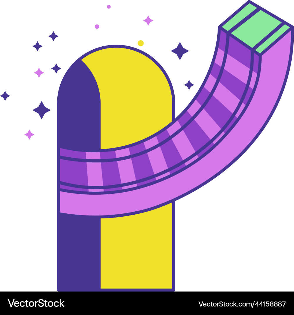 Fantasy passage and arch or entrance way Vector Image