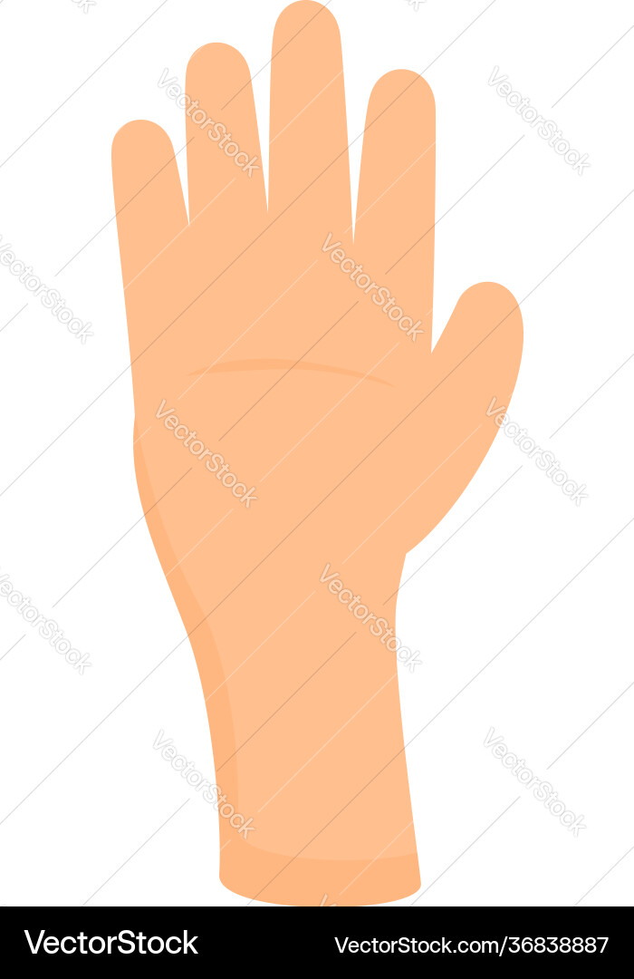 Hand touch icon cartoon style Royalty Free Vector Image