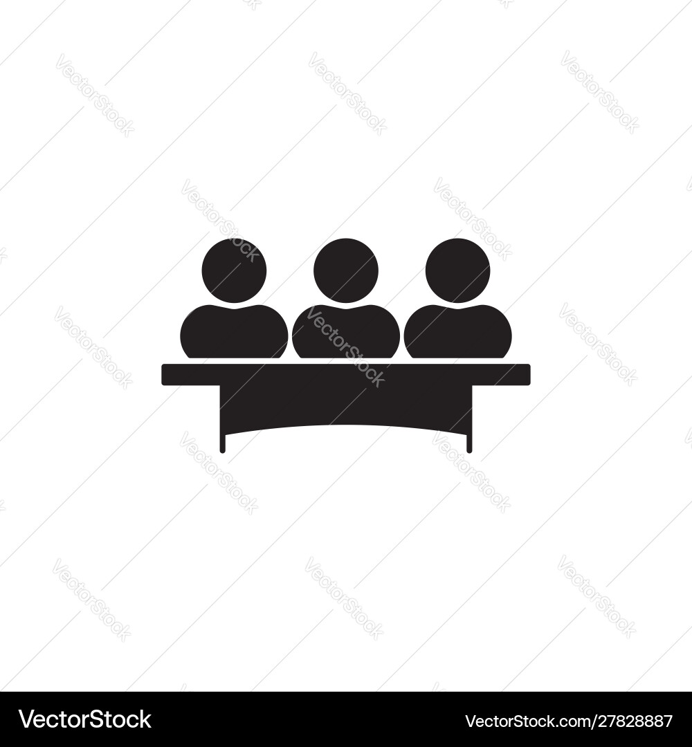Jury Group Committee Icon Royalty Free Vector Image