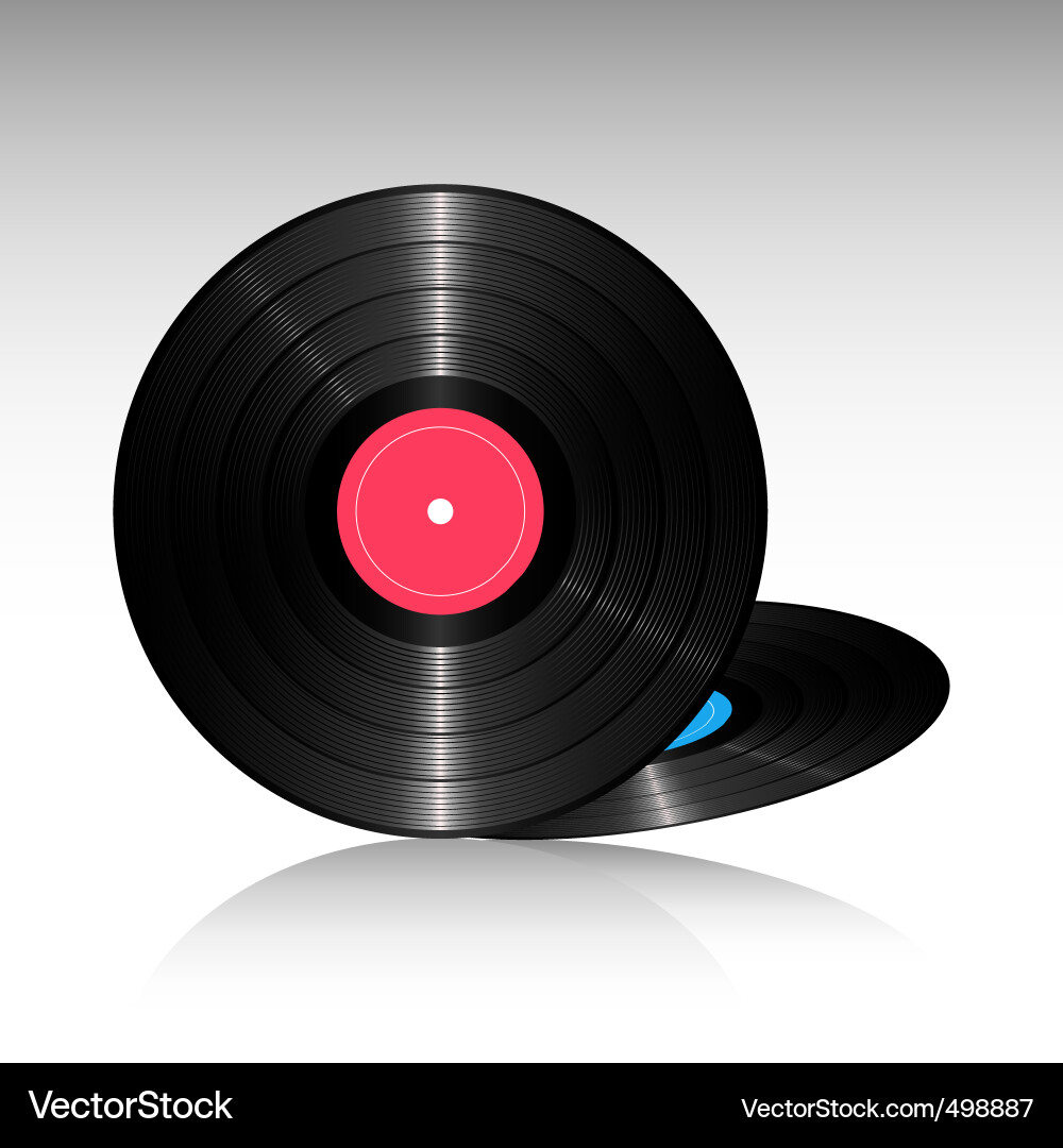 Vinyl records Royalty Free Vector Image - VectorStock