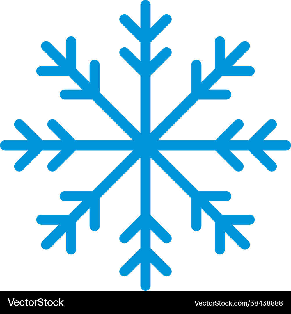 Snowflake Royalty Free Vector Image - VectorStock