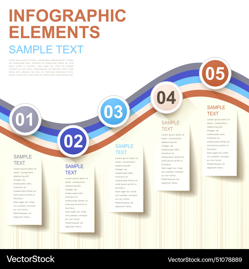 Abstract option sticker infographics Royalty Free Vector