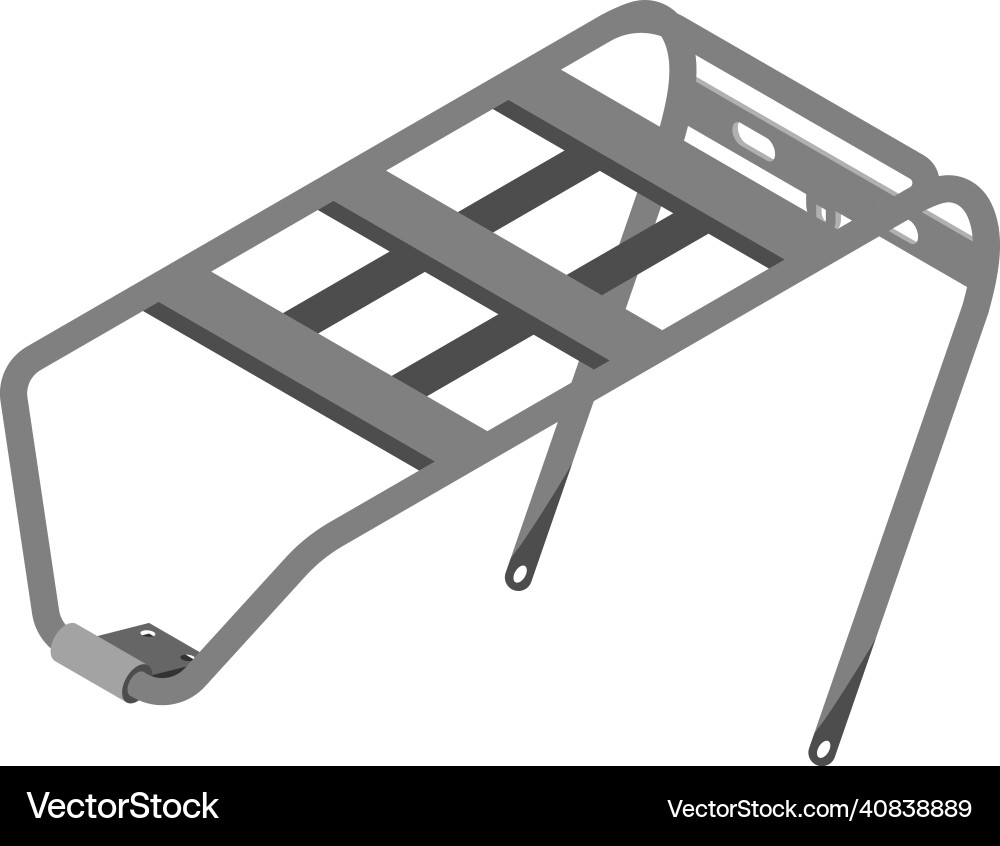 Bicycle rack isometric composition Royalty Free Vector Image
