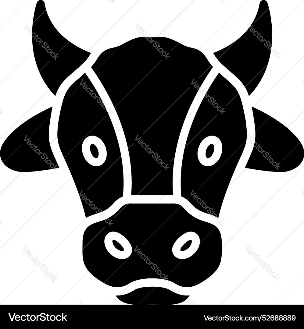 Cow icon Royalty Free Vector Image - VectorStock