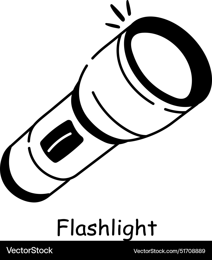 Flashlight Royalty Free Vector Image - VectorStock