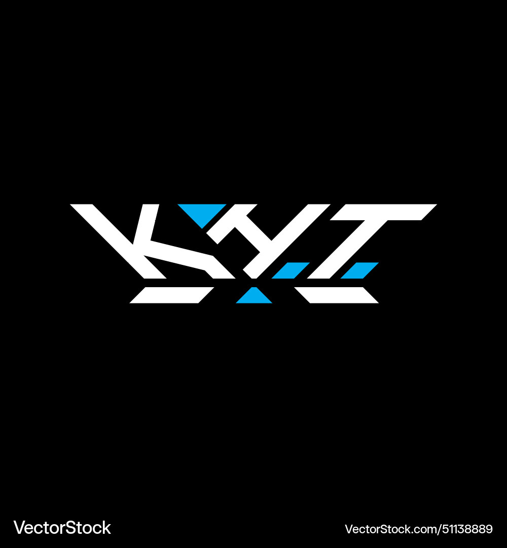 Kht letter logo design simple and modern Vector Image