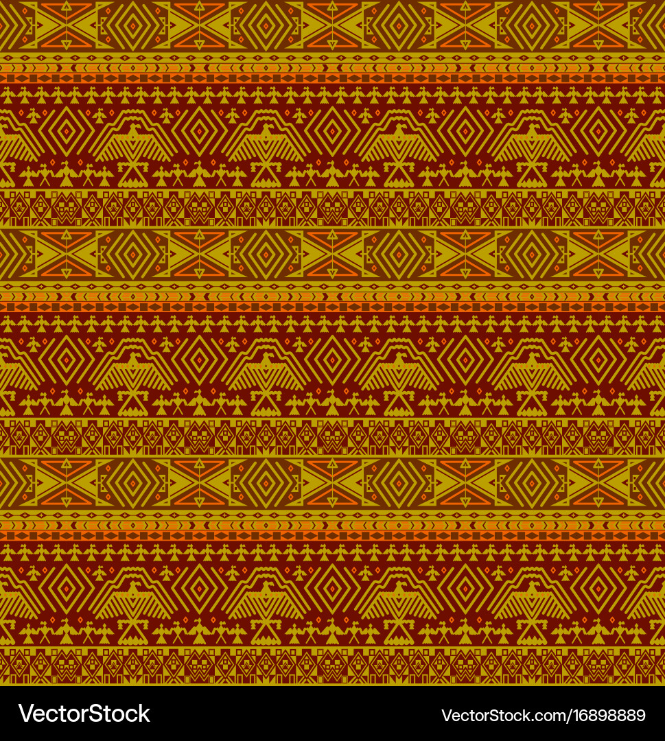 Tribal ethno seamless background Royalty Free Vector Image