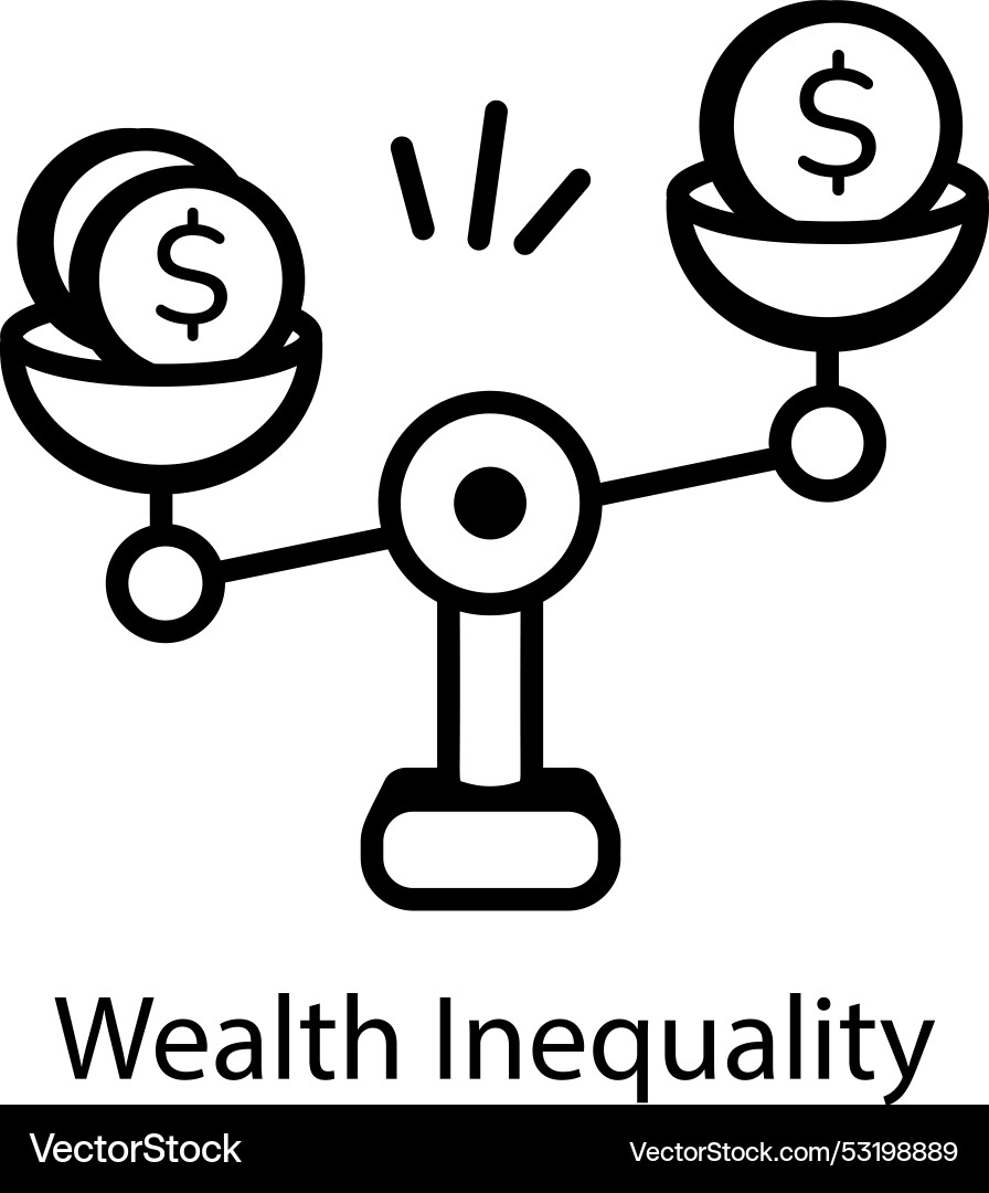 Wealth inequality Royalty Free Vector Image - VectorStock